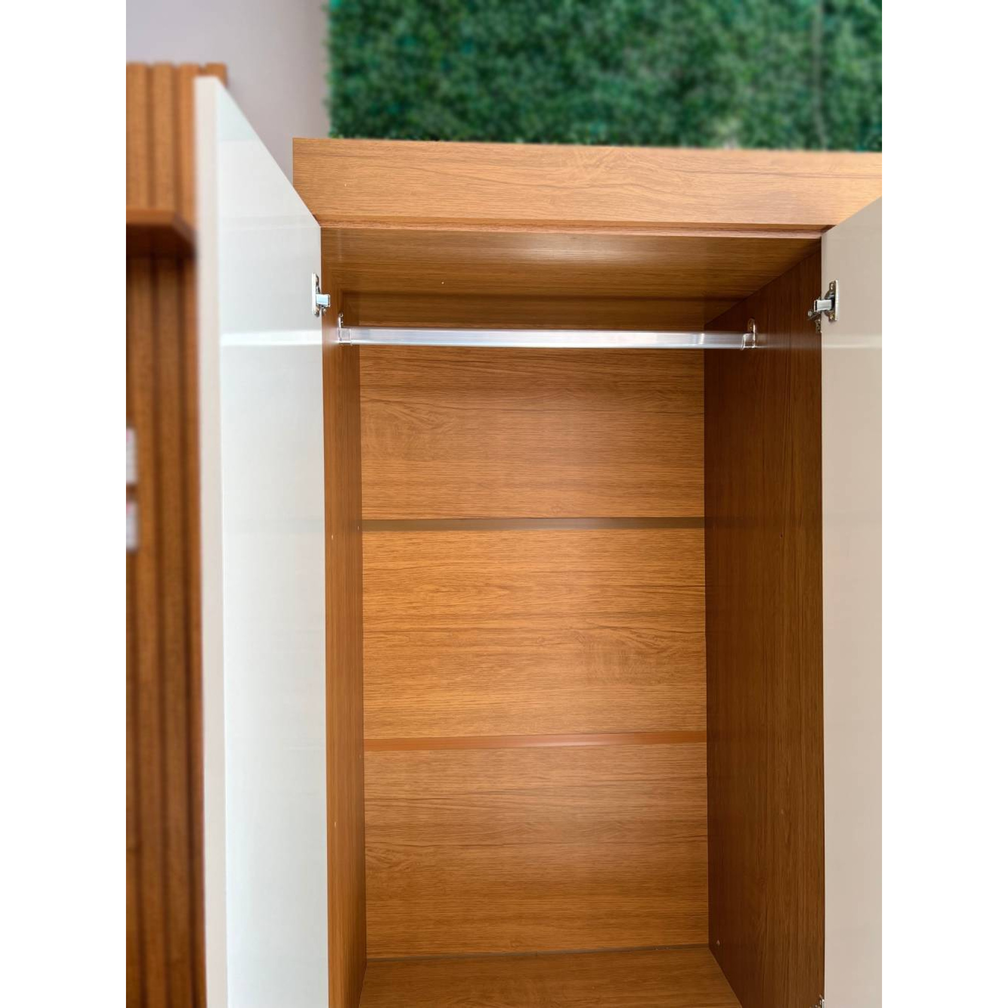 Guarda Roupa Cairo 6 Portas - Nature/Off White