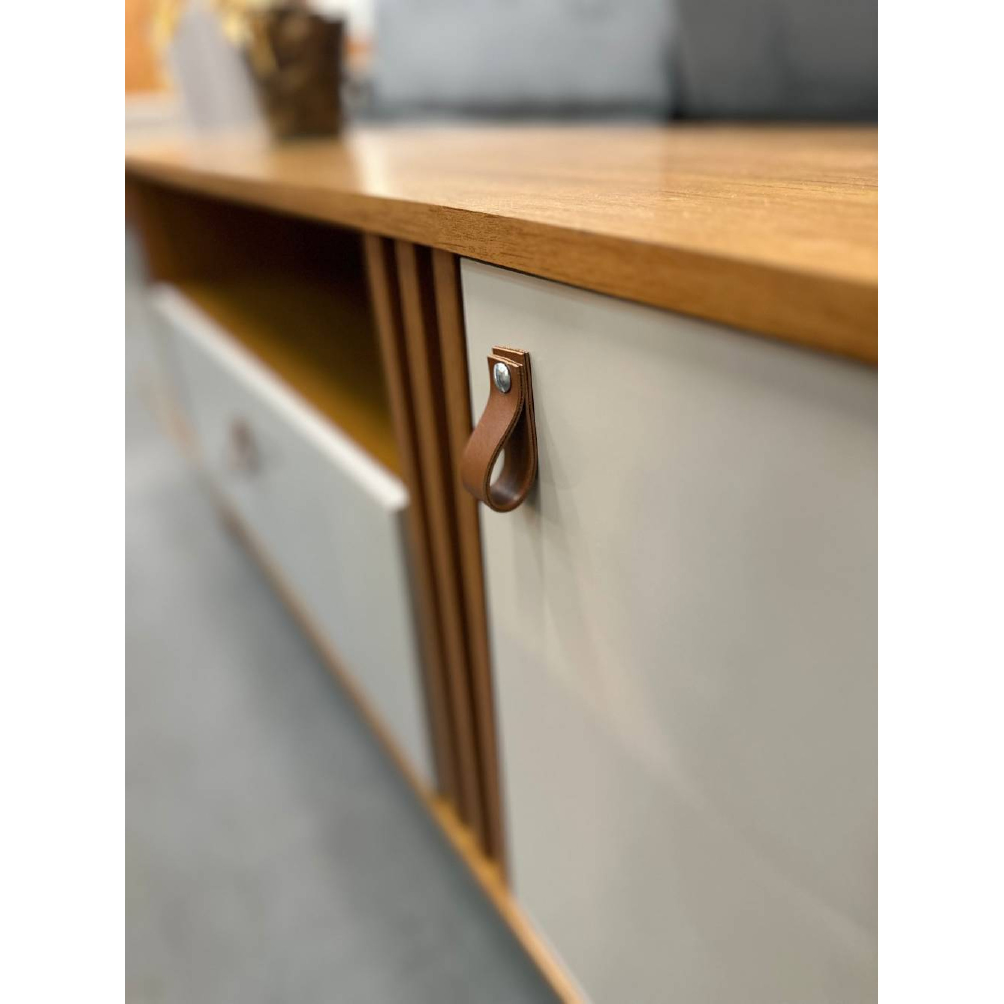 Rack Sublime para TV até 70'' - Cinamomo/Off White