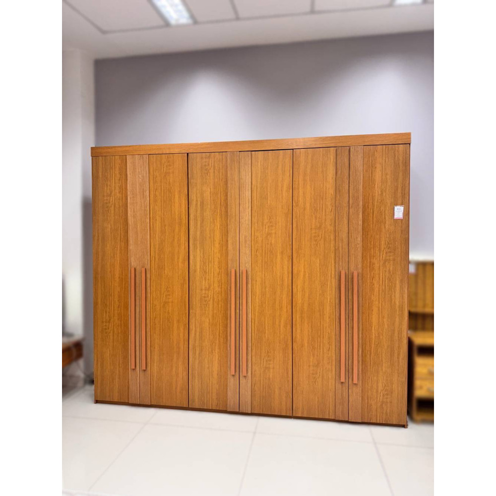 Guarda Roupa Lucca Premium c/ 6 Portas e 6 Gavetas - Naturalle