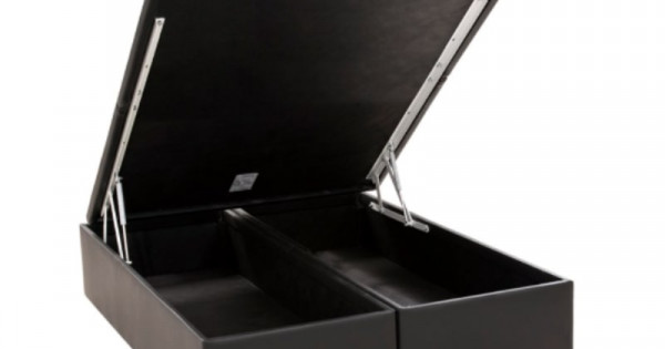 Base Box QUEEN Bau Bipartido - 158 - Preto